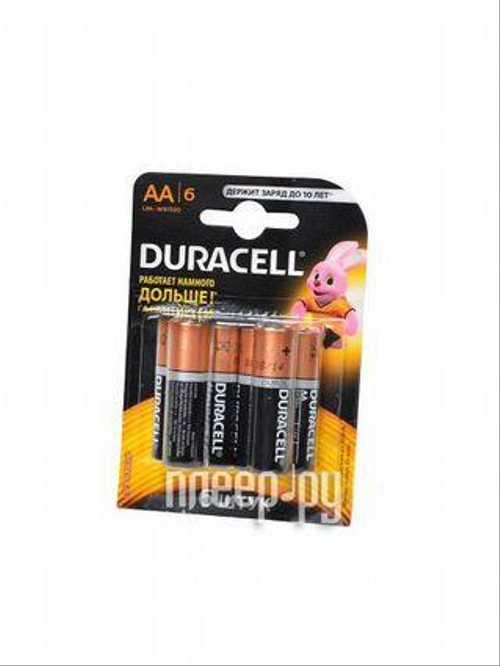 AA - Duracell LR6 BL6 6 штук