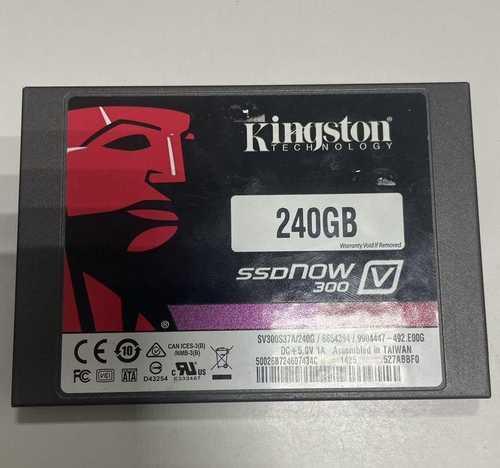 Продам ssd 2.5" kingston 240Gb