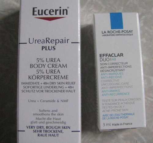 La Roche-Posay effaclar duo+, Eucerin UreaRepair