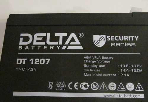 Аккумулятор delta DT1207