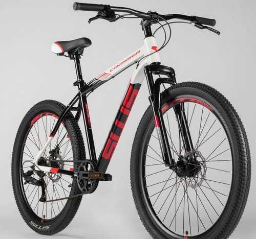 Велосипед sitis crosser 27,5" (2024) White-Black-Red Mos174