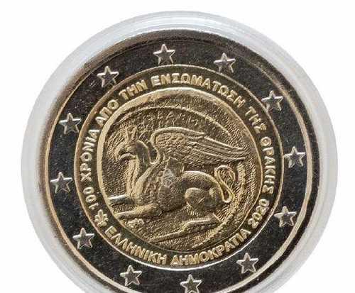 Памятная монета 2 евро в капсуле. 100-летие включе