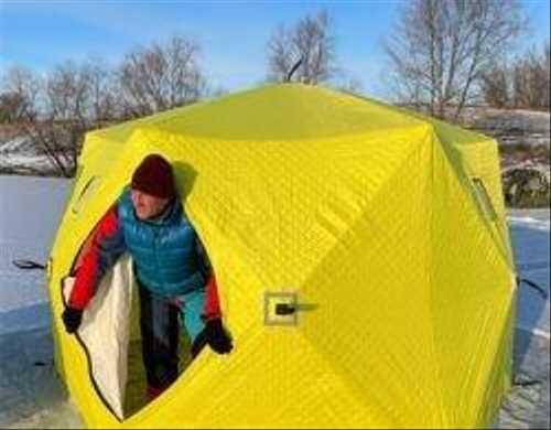Трехслойная зимняя палатка Юрта Helios для рыбалки