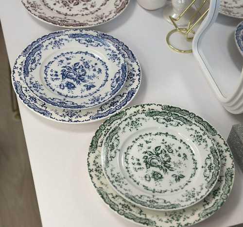 Винтажные тарелки в стиле zara home