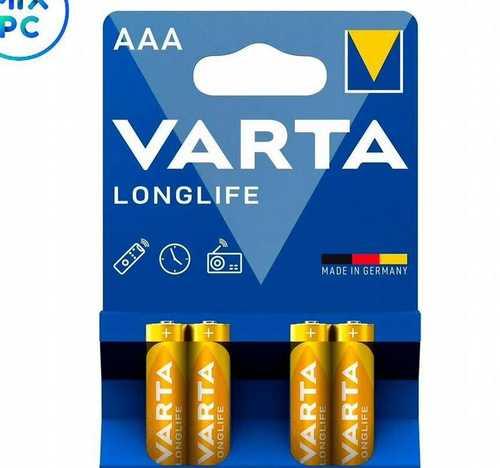 Батарейки AAA Varta Longlife 4шт