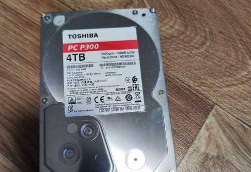 Жесткий диск Toshiba P300 4тб, SATA III, 3.5"