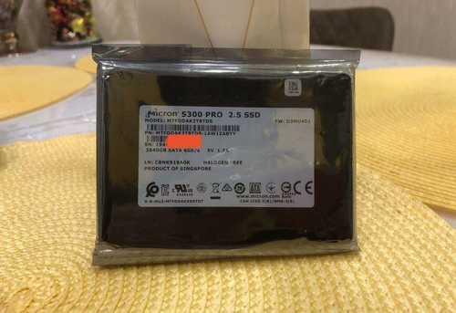 SSD жесткий диск SATA2.5 3.84TB micron 5300 PRO