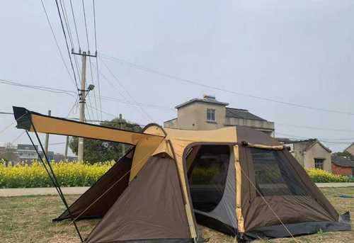 Туристическая палатка с тентом-навесом 2 слойная