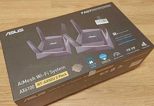 AiMesh AX6100 WiFi System (RT-AX92U 2 Pack)