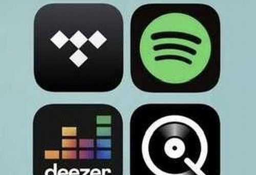 Подписка Spotify, Tidal, Dezeer, Qobuz Пожизненно