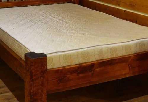 Кровать из карельской берёзы без матраса