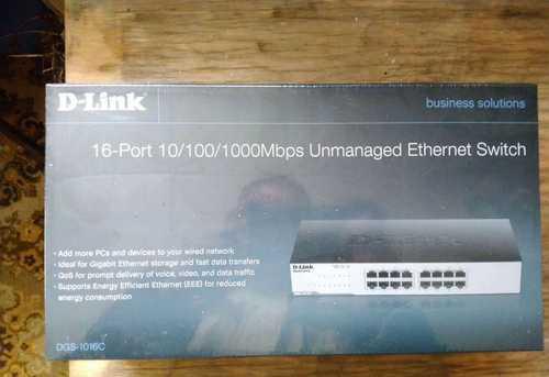 Коммутатор D-Link Switch DGS-1016C 16 ports Sw