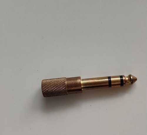 Переходник 6.3 mm jack - 3-pin 3.5 mm jack