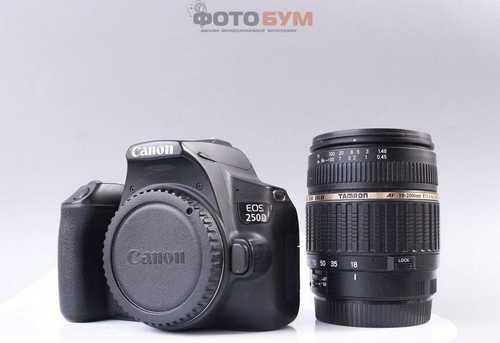 Фотоаппарат Canon 250D + Объектив Tamron 18-200mm
