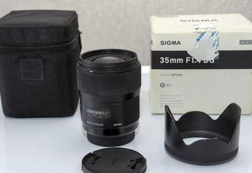 Sigma AF 35mm f/1.4 DG HSM Art, под байонет Sony A