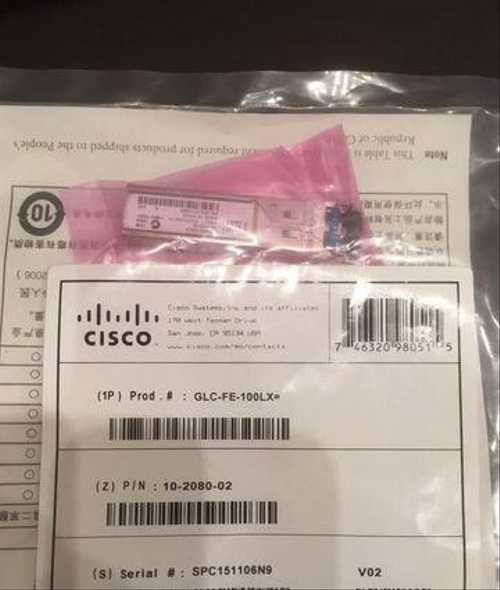 GLC-FE-100LX Cisco оптический SFP трансивер