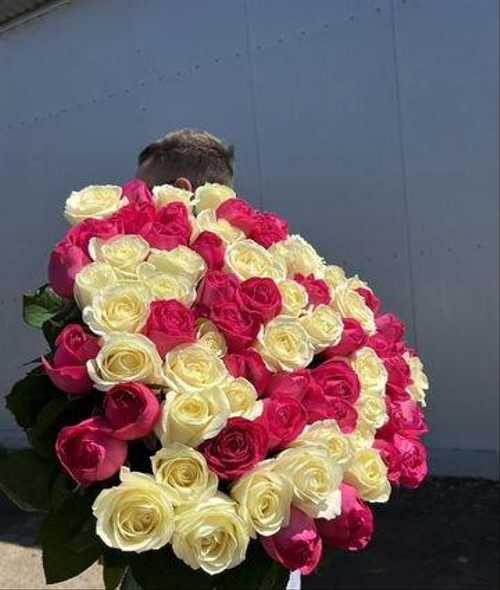 Цветы с доставкой, 71 голландская роза