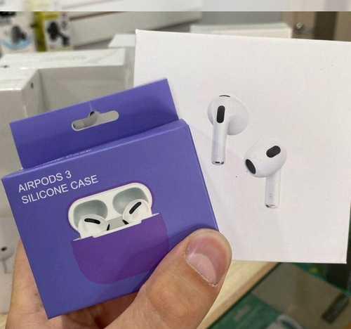 Наушники AirPods 3 Premium + чехол для кейса (Арт