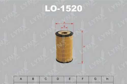 LO-1520 Вставка фильтра масляного lynxauto