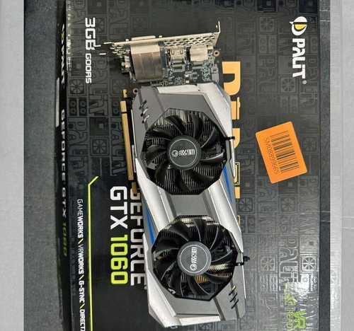 Видеокарта gtx 1060 3gb palit jetstream