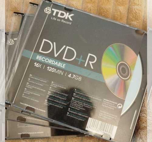 Болванка, dvd-r диски. 4 шт