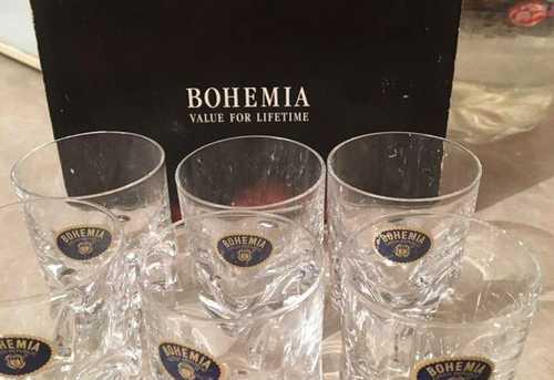Фужеры, рюмки, стаканы, наборы по 6шт Bohemia