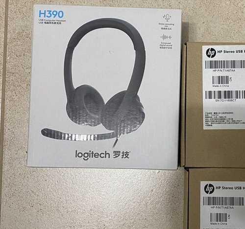 Наушники logitech H390 и HP T1A67AA