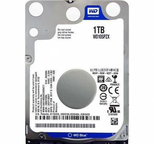 1 тб Жесткий диск WD Blue WD10spzx