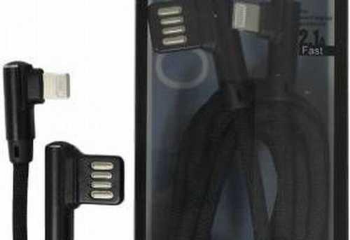 USB Кабель для Apple/iPhone, в оплетке, двусторонн