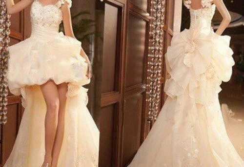 Свадебное платье новое с фатой