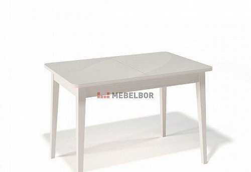 Стол обеденный Kenner 1100 М крем/стекло крем глян