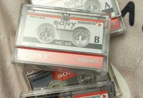 Аудиокассета micro cassette sony, tdk, Olympus