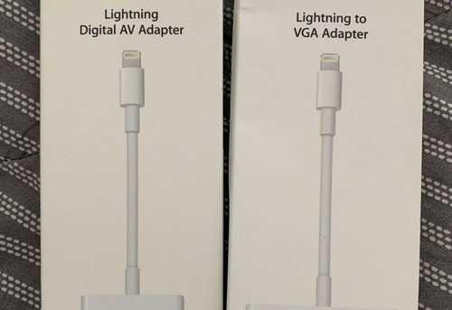 Переходник Apple lightning-hdmi (lightning-vga)