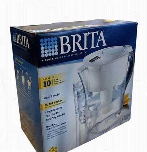 Фильтр-кувшин для воды brita grand, 3,5 л, белый