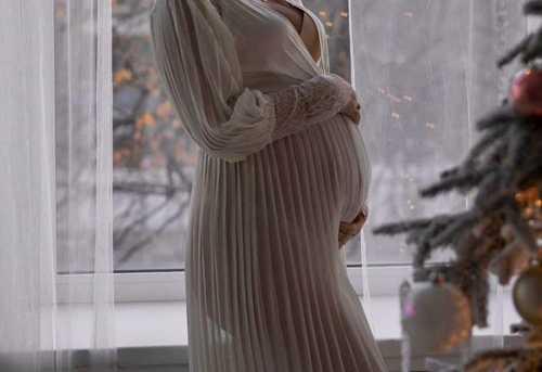 Будуарное платье для беременных