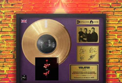 Depeche Mode Violator золотой винил с автографом