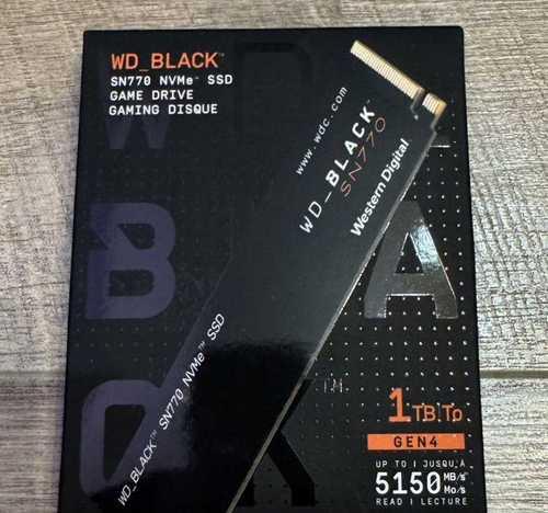 Ssd M2 wd black ssn770 1тб