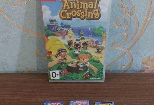 Картридж Animal Crossing: New Horizons + 6 Amiibo