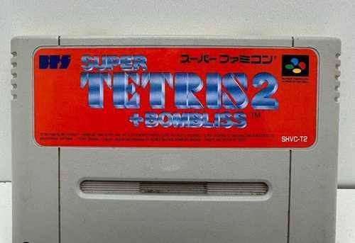 Картридж super tetris 2 + bombliss (snes) shvc-T2