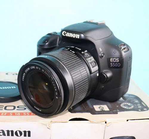 Фотоаппарат canon EOS 550d kit 18 55mm