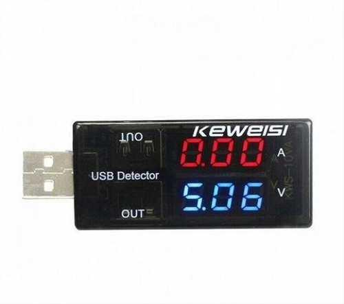 Тестер USB keweisi KWS-10VA (0-3A,3-9V)
