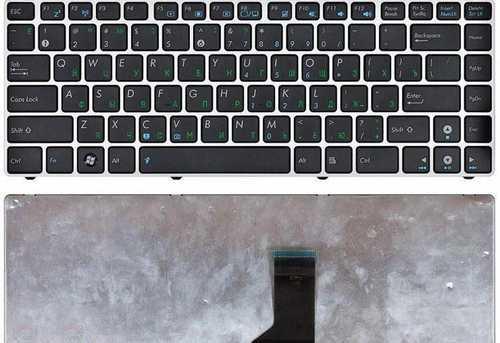 Клавиатура для ноутбука Asus UL30 K42 черная с сер