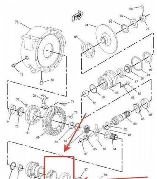 Подшипник дифференциала New Holland B110 правый