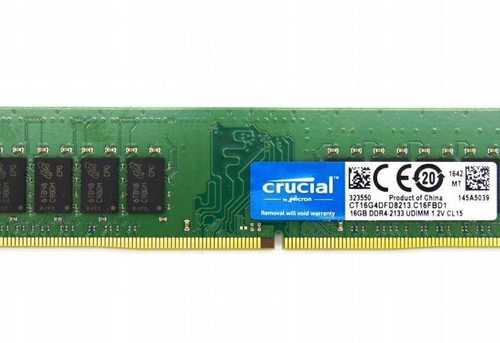 Оперативная память DDR4 16GB Crucial