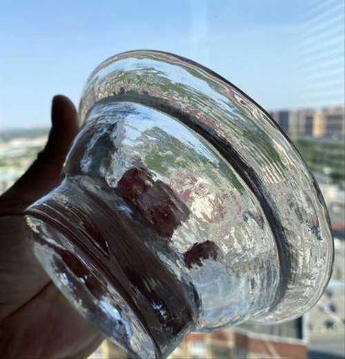 Салатница ледяное стекло Швеция