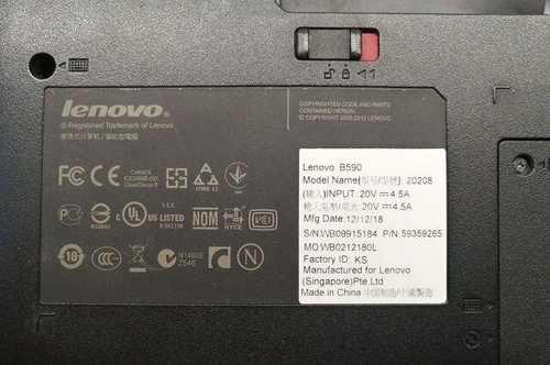 Ноутбук Lenovo B590 оригинальные запчасти