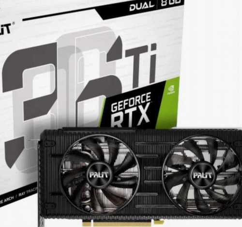 Видеокарта PCI-E Palit GeForce RTX 3060 Ti dual V1