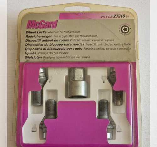 Колесные болты секретки McGard M12x1,25 27216SU