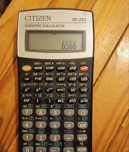 Инженерный калькулятор citizen sr- 292