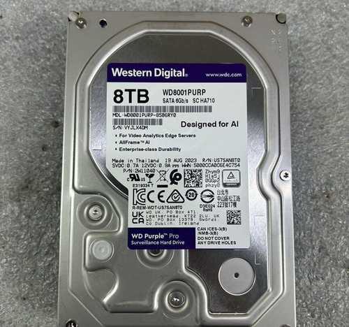 Жесткий диск wd purple 8tb